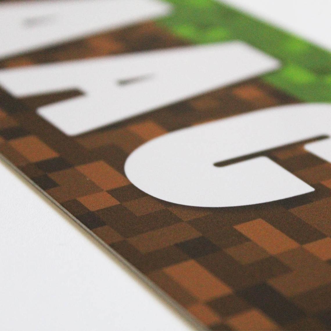 Customizable Kids Name Sign | Minecraft Inspired
